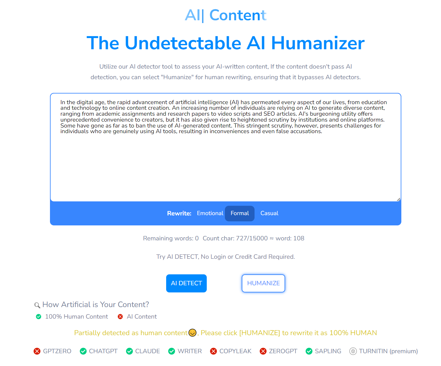 AI Undetect：产品介绍，价格套餐，功能特色，评价信息 ｜ PartnerShare